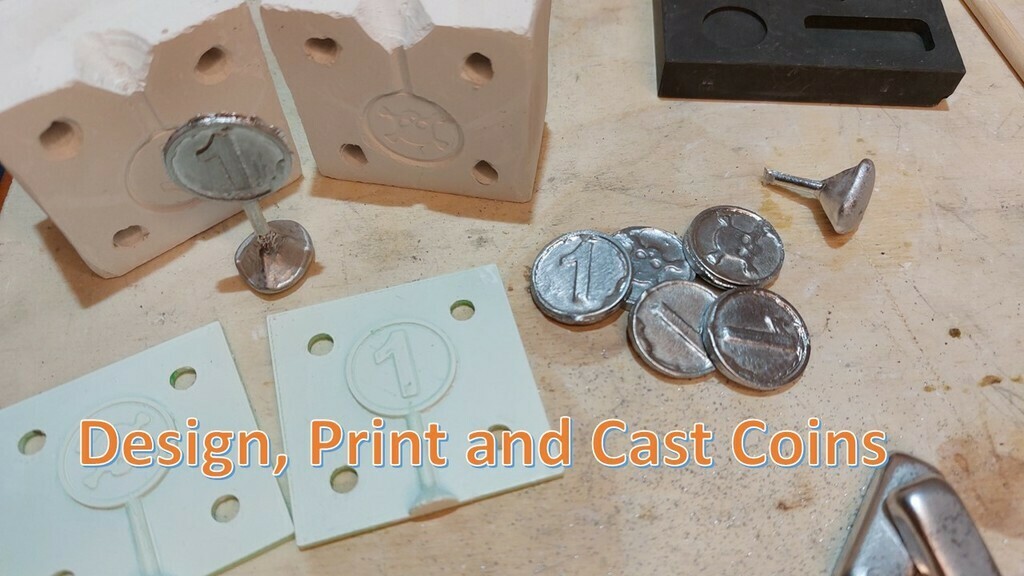 Free 3D file simple coin mold template 🪙 ・3D printable design to ...