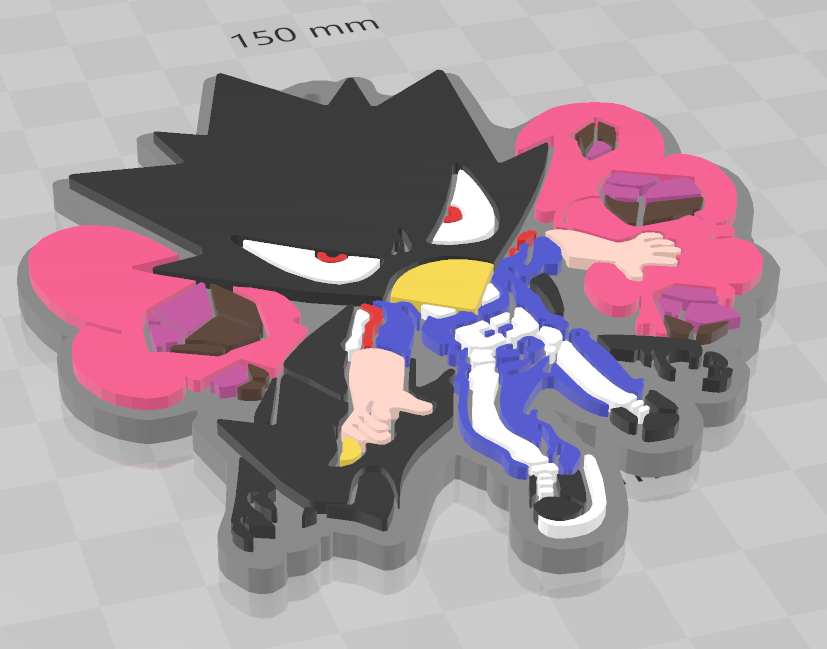 3D file Key ring Fumikage Tokoyami Tokoyami My Hero Academia 🔑 ・Design ...