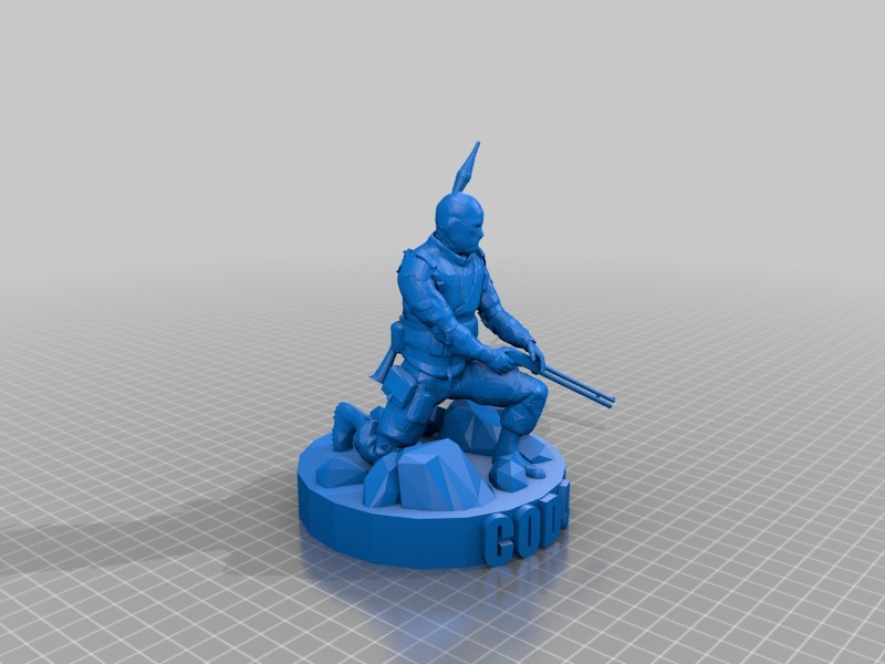 Free 3D file COD4 Bad Guy monument 👥 ・3D printer design to download・Cults