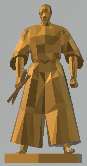 Free 3D file Low poly Ninja 🥷 ・3D printing design to download・Cults