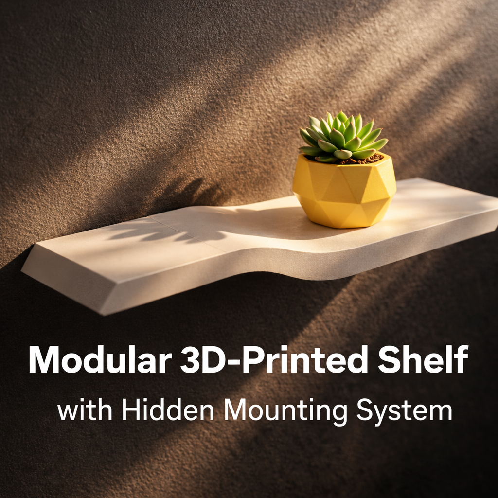 🙈 Modular 3D-Printed Shelf with Hidden Mounting System・Free STL File ...