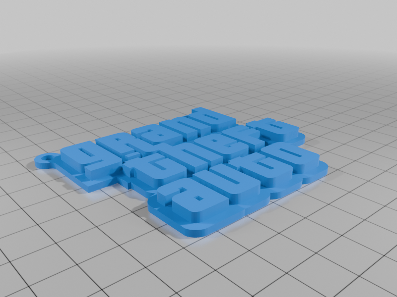 🗝️ GTA Logo Keychain – Grand Theft Auto Fan Art (3D Printable STL)・Free ...