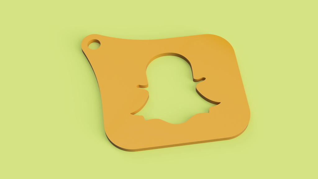 🗝️ Llaveros con el logotipo de Snapchat (versiones en relieve y ...