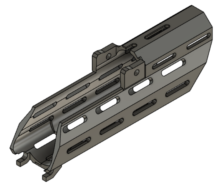 Файл STL Lightweight handguard for G36 airsoft gun 🔫・Модель для печати ...