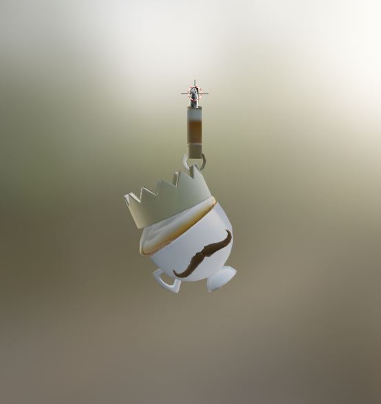 STL file VALORANT "Cup o' Crown" KEYCHAIN BUDDY CHARM OR AMULET 👑 (OBJ ...