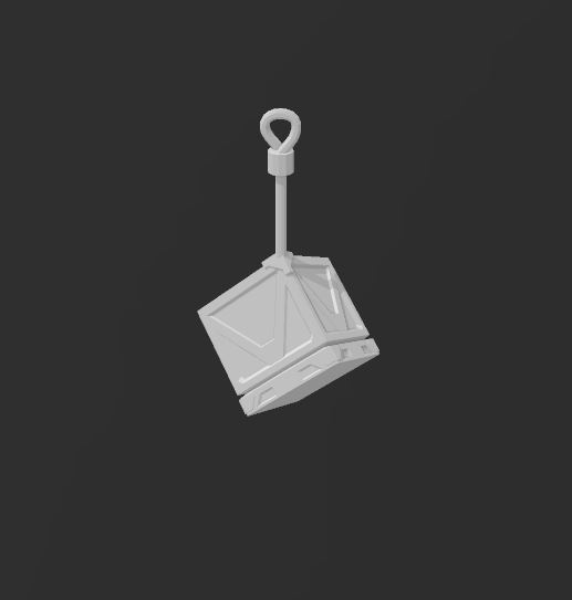 STL file VALORANT RADIANITE CRATE KEYCHAIN BUDDY CHARM OR AMULET 🗝️ ...