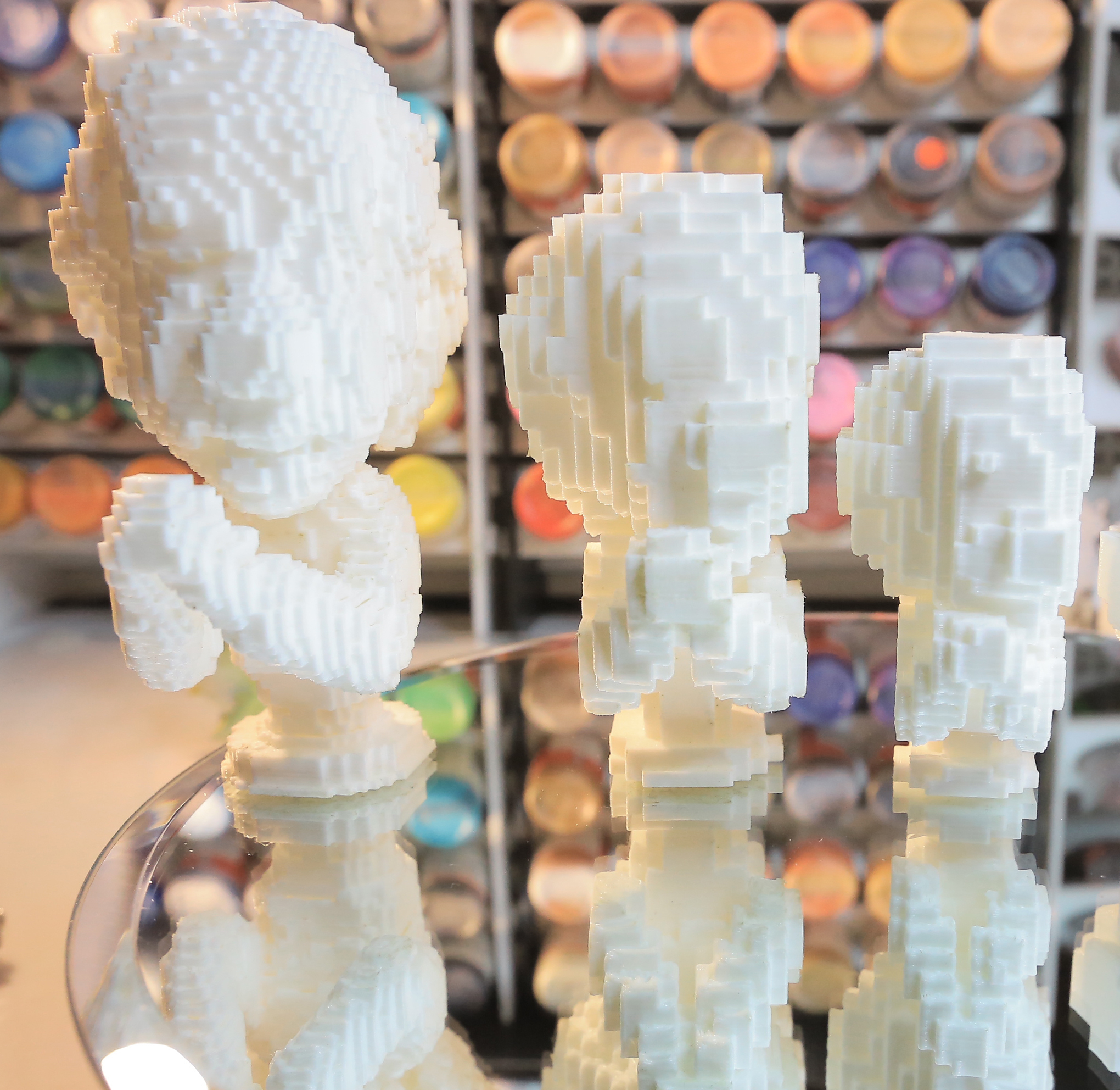 🆓 Free Albert Einstein caricature-pixelated evolution version 3d model ...