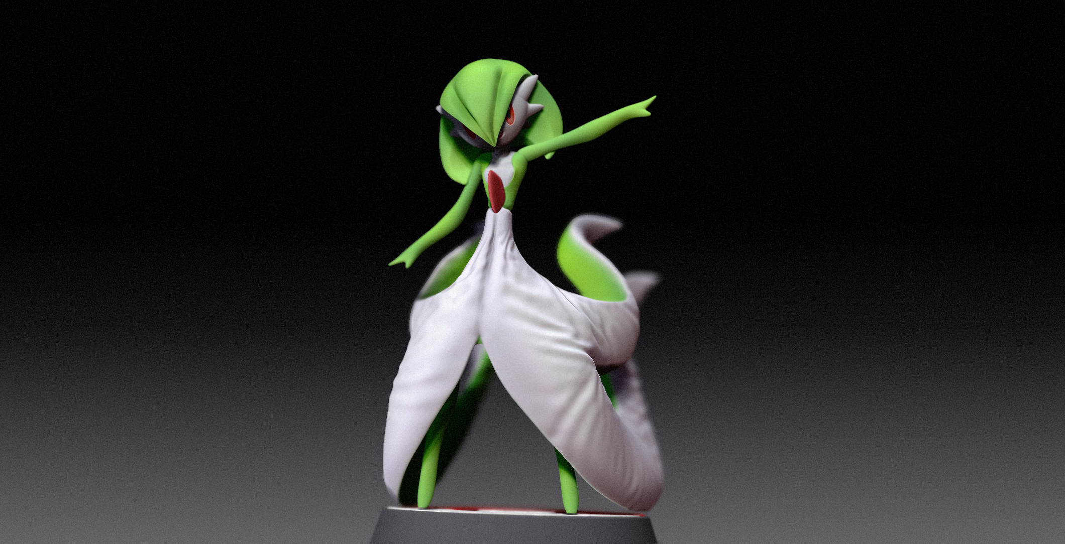 STL file Gladevoir - FAN ART - POKÉMON FIGURINE - 3D PRINT MODEL 🎨 ・3D ...