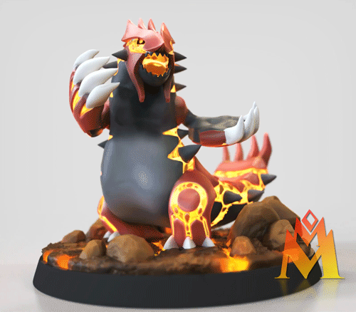 🎨 Primal Groudon - FAN ART - POKÉMON FIGURINE - 3D PRINT MODEL・ STL ...