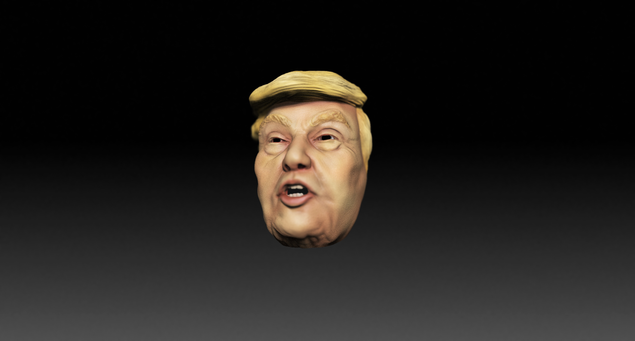 🎨 Donald Trump caricature HD STL & VRML Color format face mask・ STL ...
