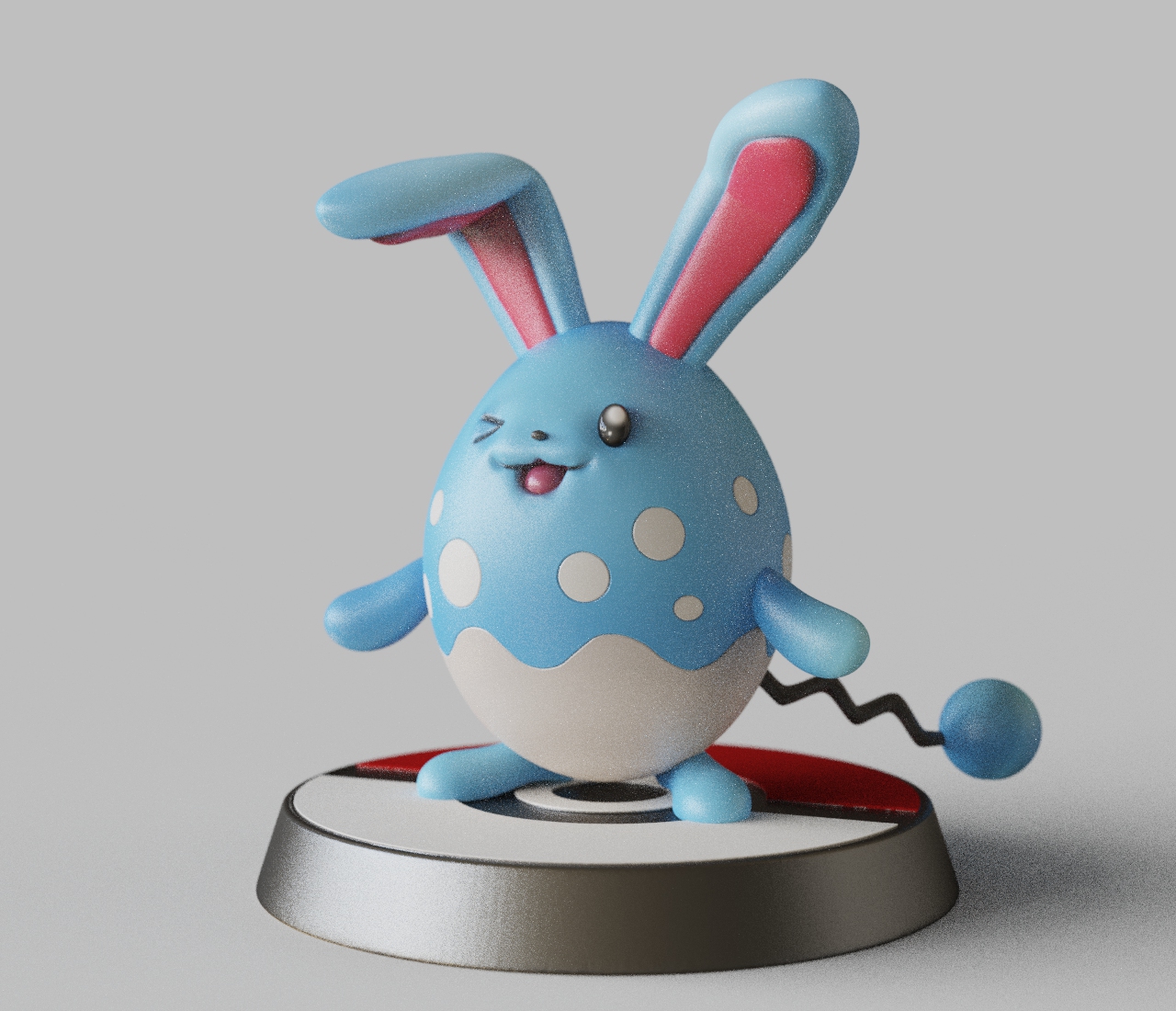 STL file Azumarill - FAN ART - POKÉMON FIGURINE - POKÉMON UNITE 🎨・3D ...