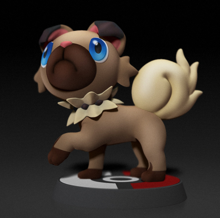 Archivo STL Rockruff - FIGURA POKÉMON - UNIDAD POKÉMON 🐉 ・Plan de ...