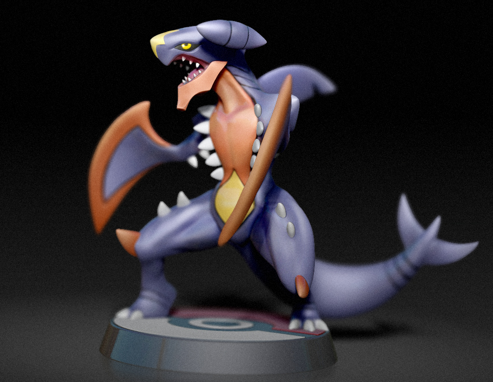 STL file Mega Garchomp- FAN ART - POKÉMON FIGURINE - 3D PRINT MODEL 🎨 ...