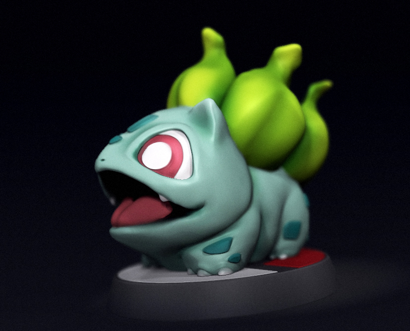 STL file BABY BULBASAUR -NO PRINT SUPPORT NEEDED (V3)! - LIGHT FIXTURE ...
