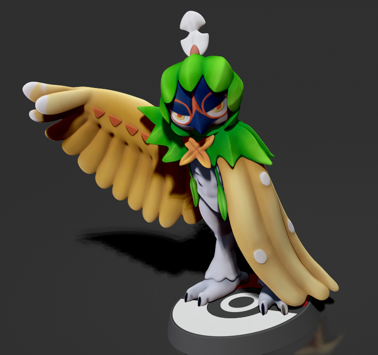 🎨 DECIDUEYE V2 - FAN ART - FIGURA POKÉMON - POKÉMON UNITE・Archivo STL ...