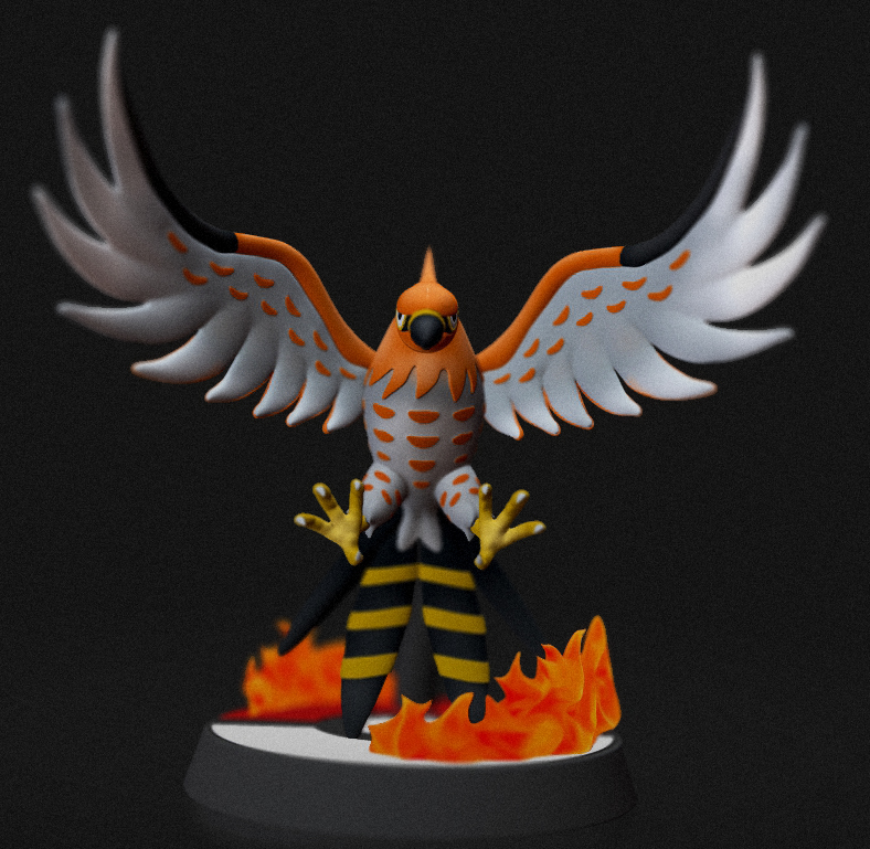 STL file Talonflame - POKÉMON FIGURINE - POKÉMON UNITE 🐉 ・3D printable ...