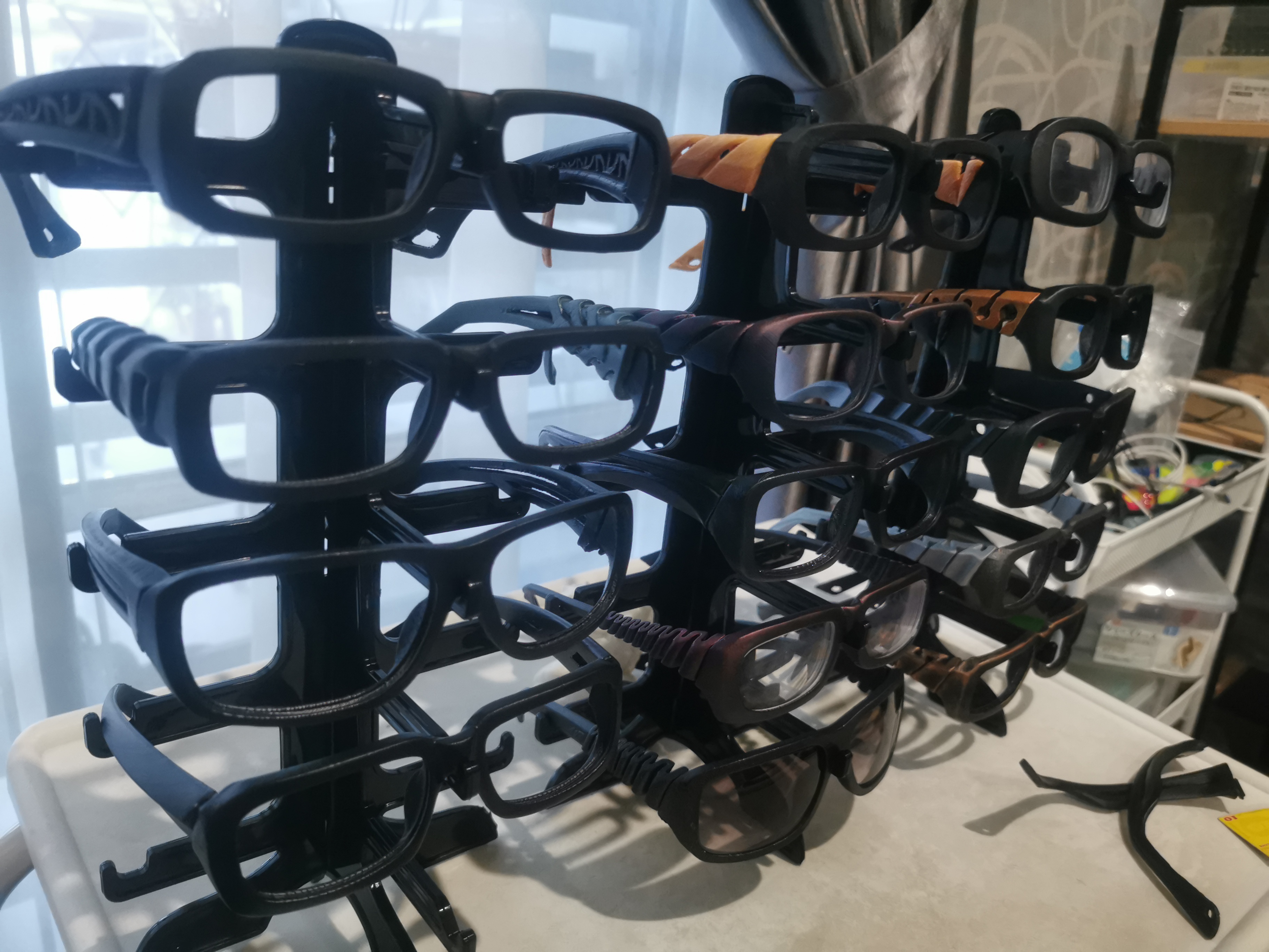 OBJ file Flexible Stylist Glasses wear-Design 01 -detachable/exchange ...