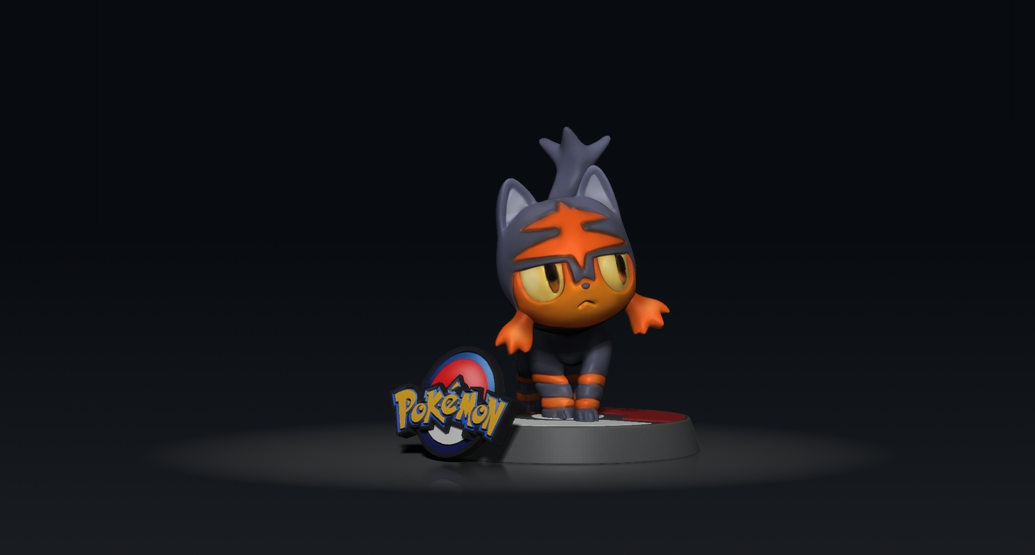 👶 Litten - POKÉMON FIGURINE - 3D PRINT MODEL・ STL File for ・Cults