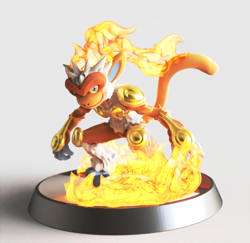 STL 文件 Infernape- FAN ART - POKÉMON FIGURINE - 3D PRINT MODE 🎨 ・可下载 3D ...