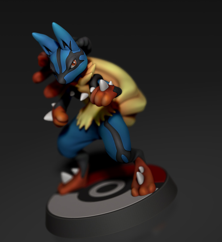 🐉 MEGA LUCARIO V2 FIGHTING POSE - POKÉMON FIGURINE - POKÉMON UNITE・ STL ...