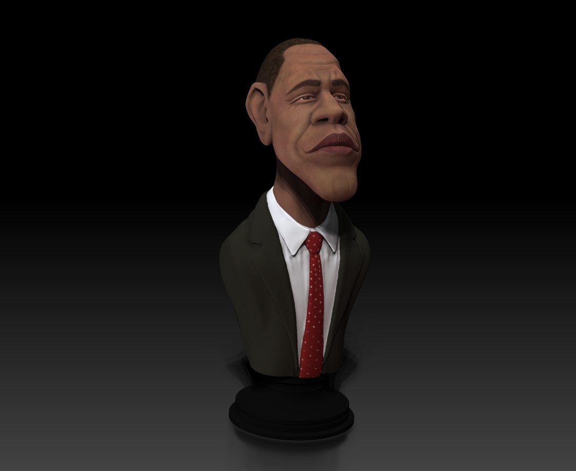 STL file Barack Obama-President of America -USA 🇺🇸 ・3D print design to ...