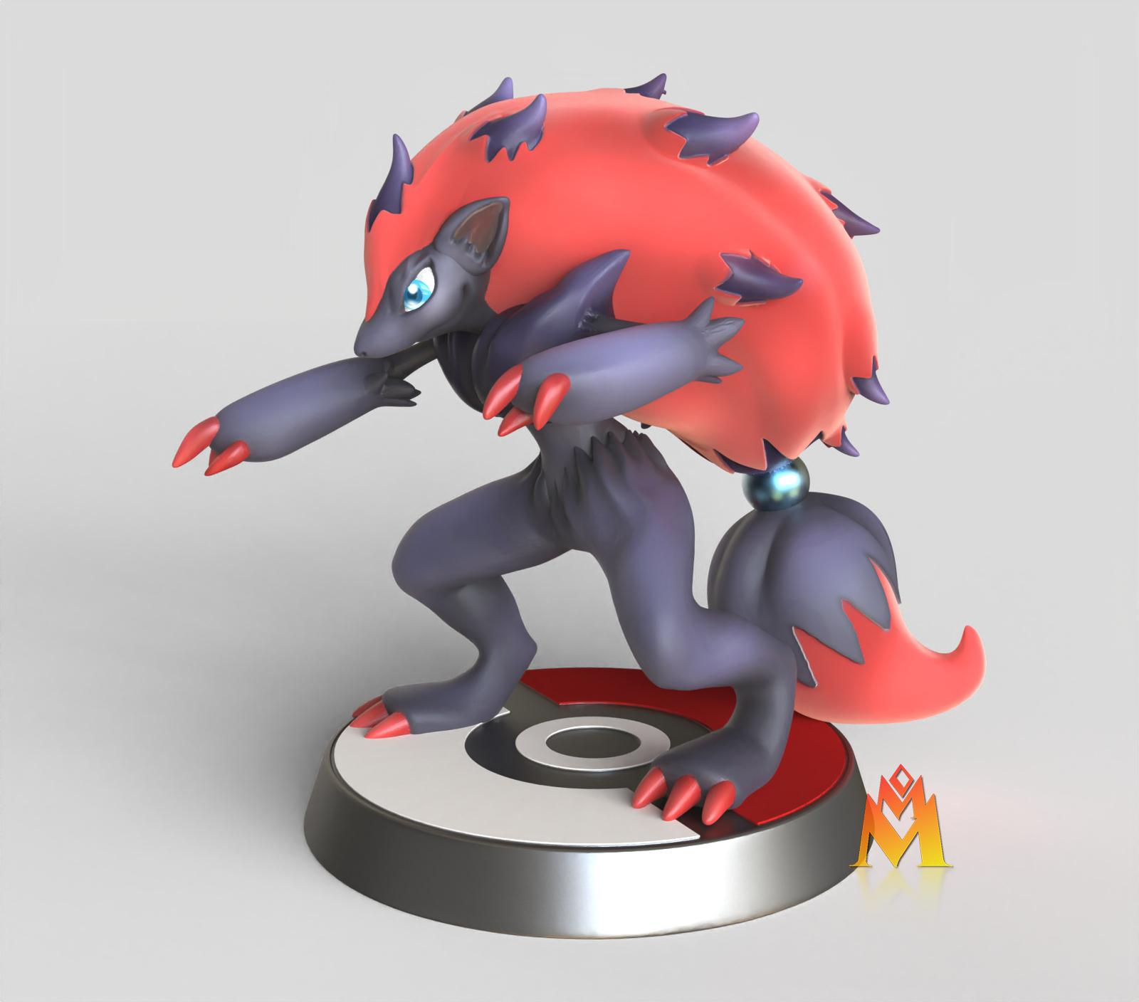 STL file Zoroark - FAN ART - POKÉMON FIGURINE - POKÉMON UNITE 🎨・Design ...