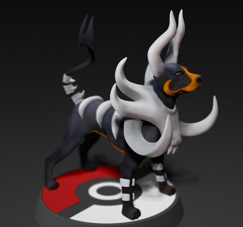 STL file Mega Houndoom -NORMAL VERSION- POKÉMON FIGURINE - POKÉMON UNIT ...