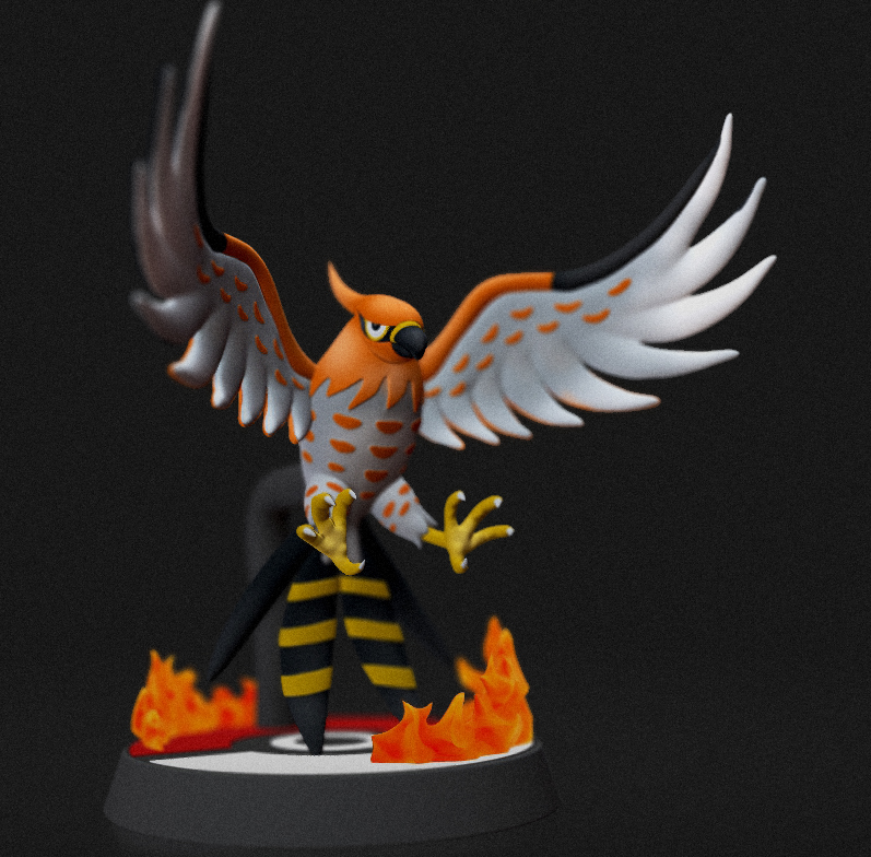 STL file Talonflame - POKÉMON FIGURINE - POKÉMON UNITE 🐉 ・3D printable ...