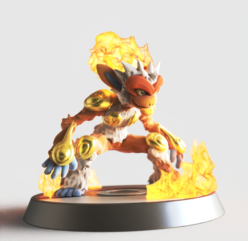 🎨 Infernape- FAN ART - POKÉMON FIGURINE - 3D PRINT MODE・ STL File for ...