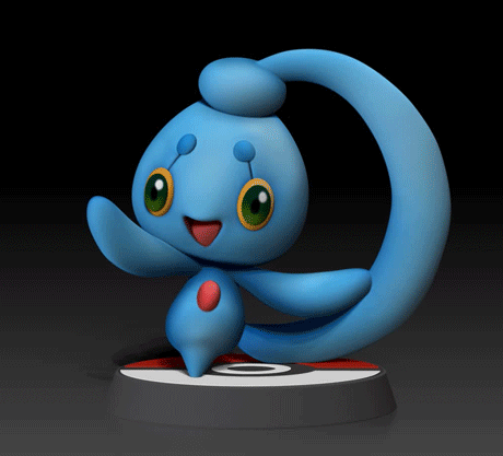 arquivo STL Phone,Manaphy,Mega Manaphy Evolution- FAN ART - POKÉMON ...