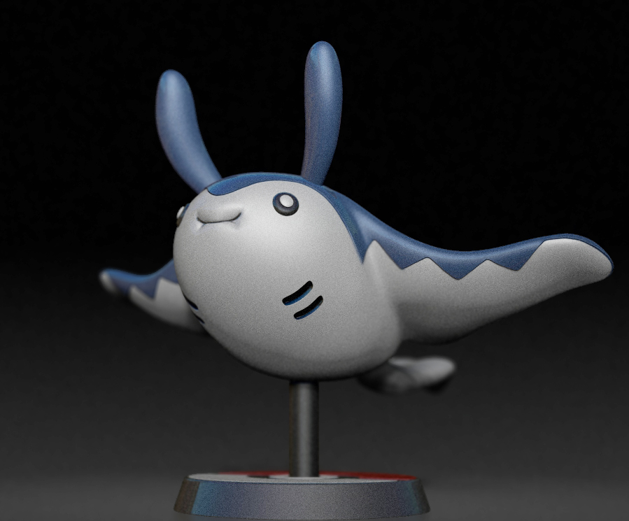 STL file Mantine - FAN ART - POKÉMON FIGURINE - 3D PRINT MODEL 🎨 ...