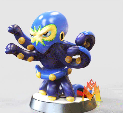 🎨 Grapploct - Fan Art - POKÉMON FIGURINE - POKÉMON UNITE・ STL File for ...