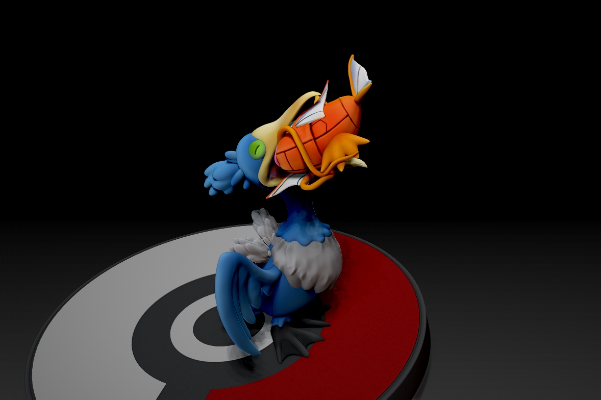 STL 文件CRAMORANT Swallow pose V2 - POKÉMON FIGURINE -FAN ART - POKÉMON ...