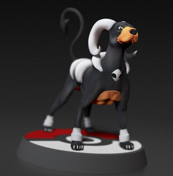 🐉 HOUNDOOM -NORMAL VERSION- POKÉMON FIGURINE - POKÉMON UNIT・ STL File ...