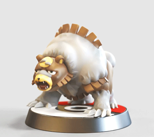 STL file Teddiursa Ursaring Ursaluna Evolution - FAN ART - POKÉMON ...