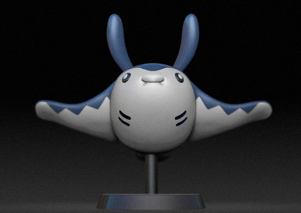 STL file Mantine - FAN ART - POKÉMON FIGURINE - 3D PRINT MODEL 🎨 ...