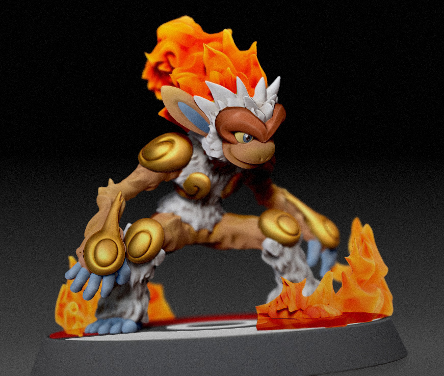 STL 文件 Infernape- FAN ART - POKÉMON FIGURINE - 3D PRINT MODE 🎨 ・可下载 3D ...