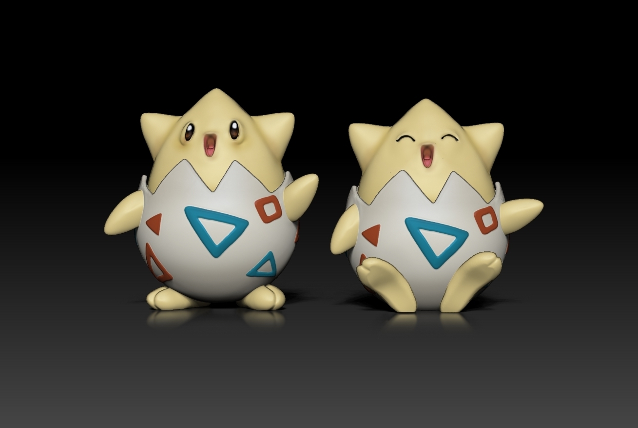 🦸 Togepi Pokémon -3d print model -・ STL File for ・Cults