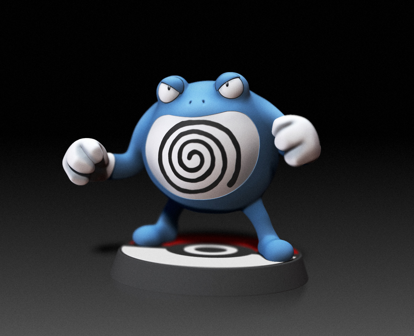 🎨 Poliwhirl Poliwag & Poliwrath EVOLUTION - FAN ART - POKÉMON FIGURINE ...
