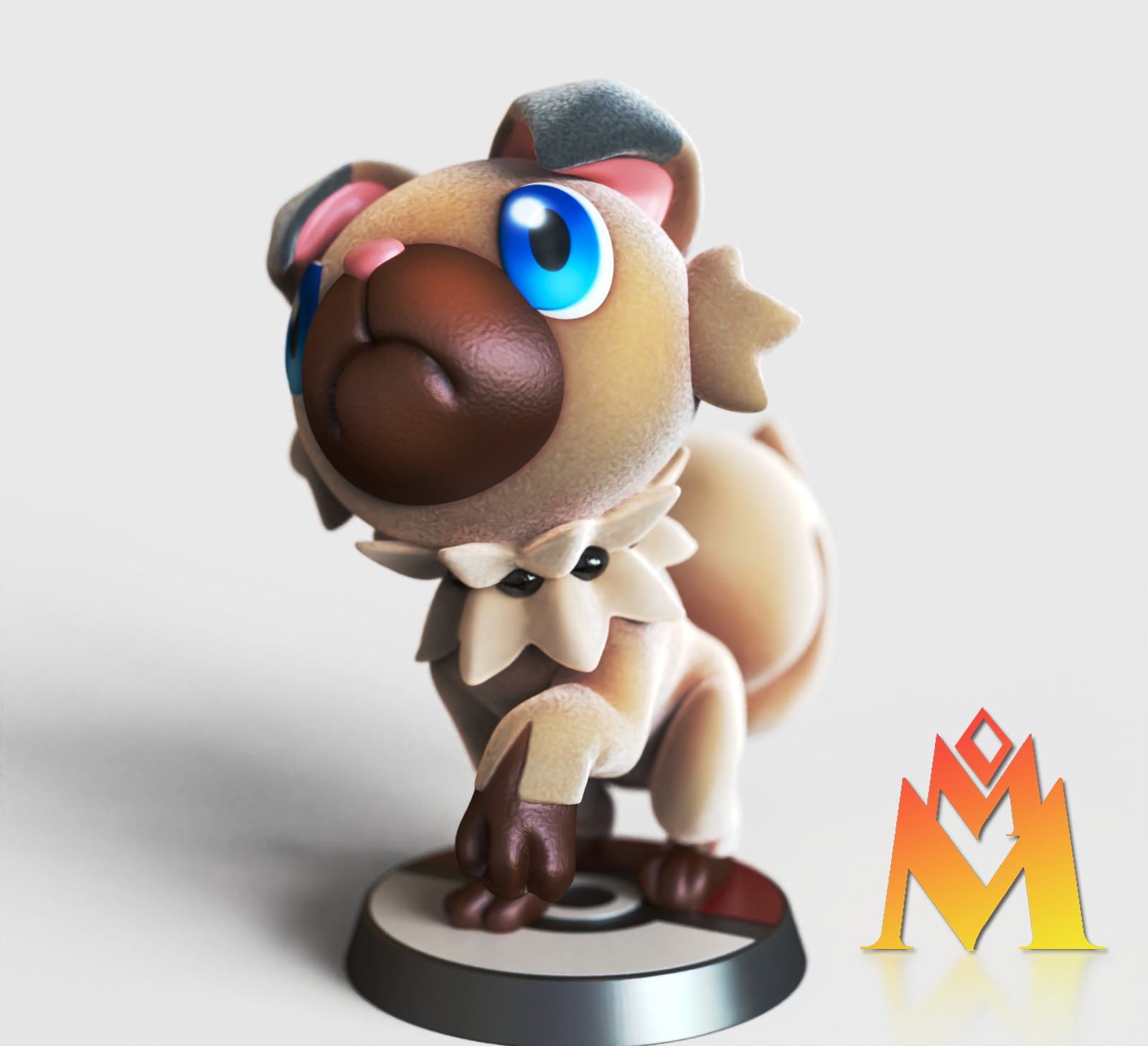 Archivo STL Rockruff - FIGURA POKÉMON - UNIDAD POKÉMON 🐉 ・Plan de ...