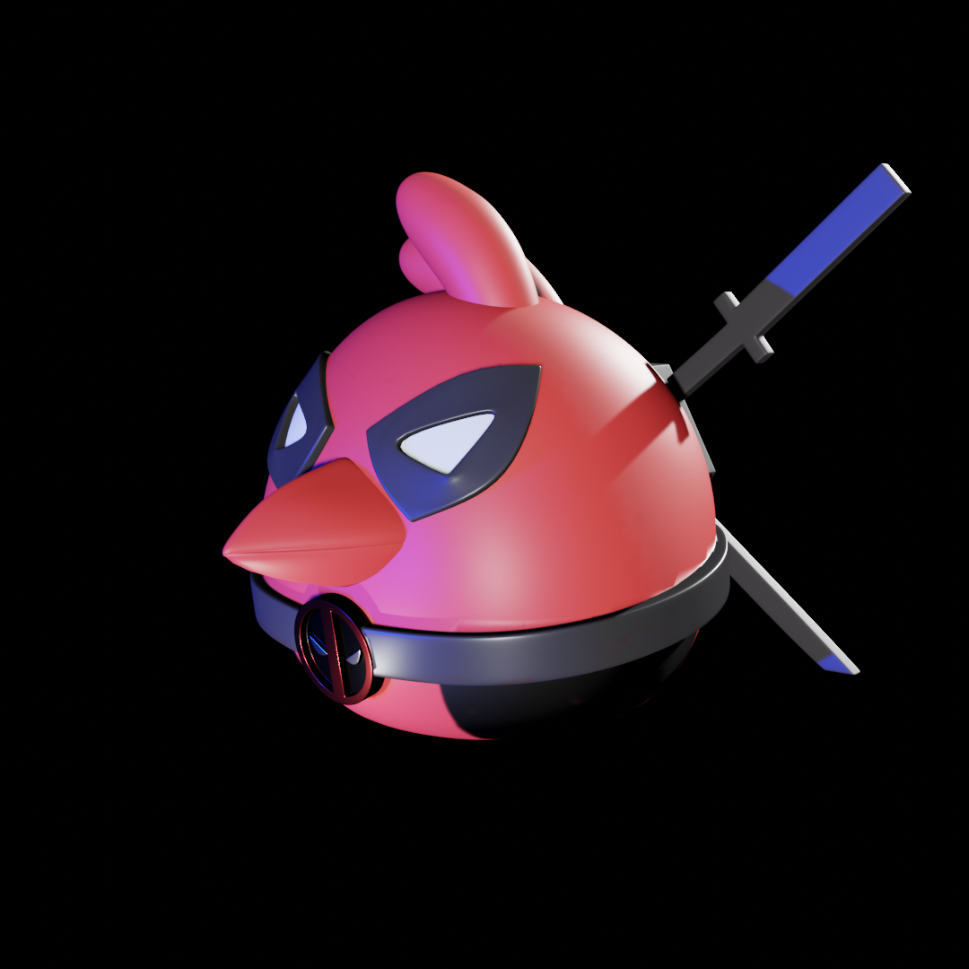 STL file RedPool (Angry Birds) 😡・3D printer model to download・Cults