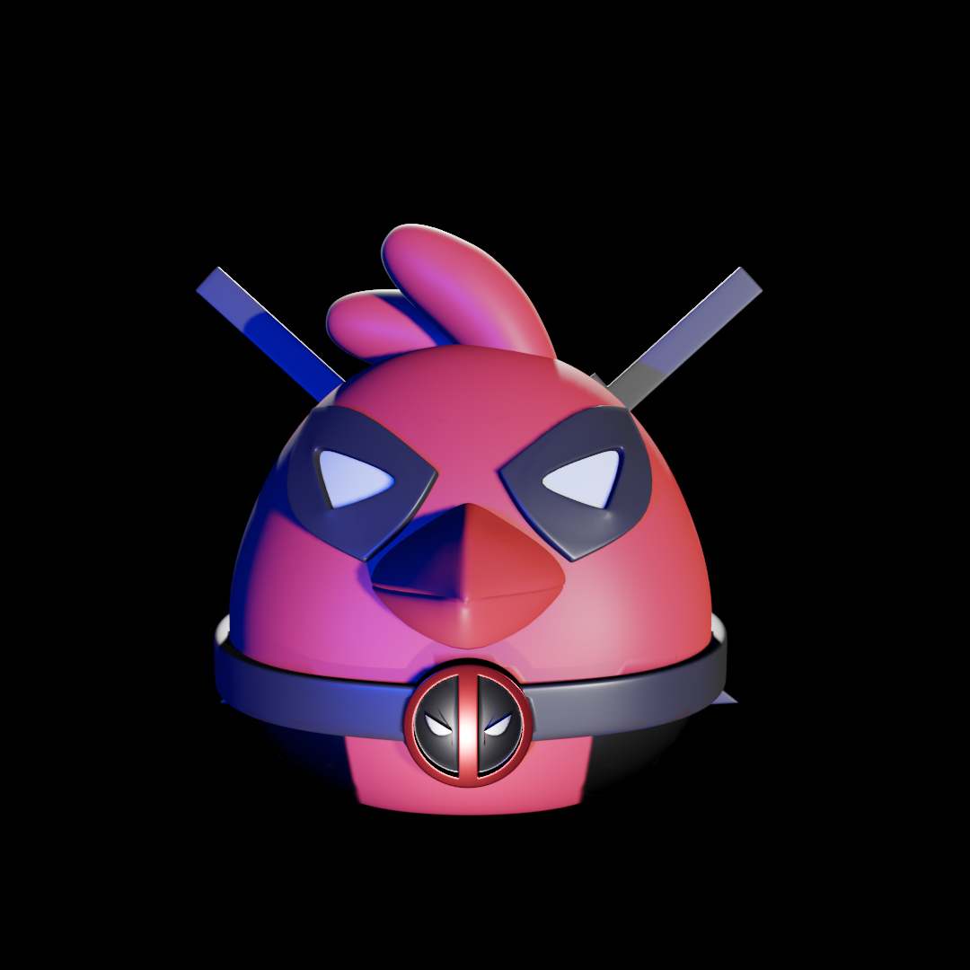 STL file RedPool (Angry Birds) 😡・3D printer model to download・Cults
