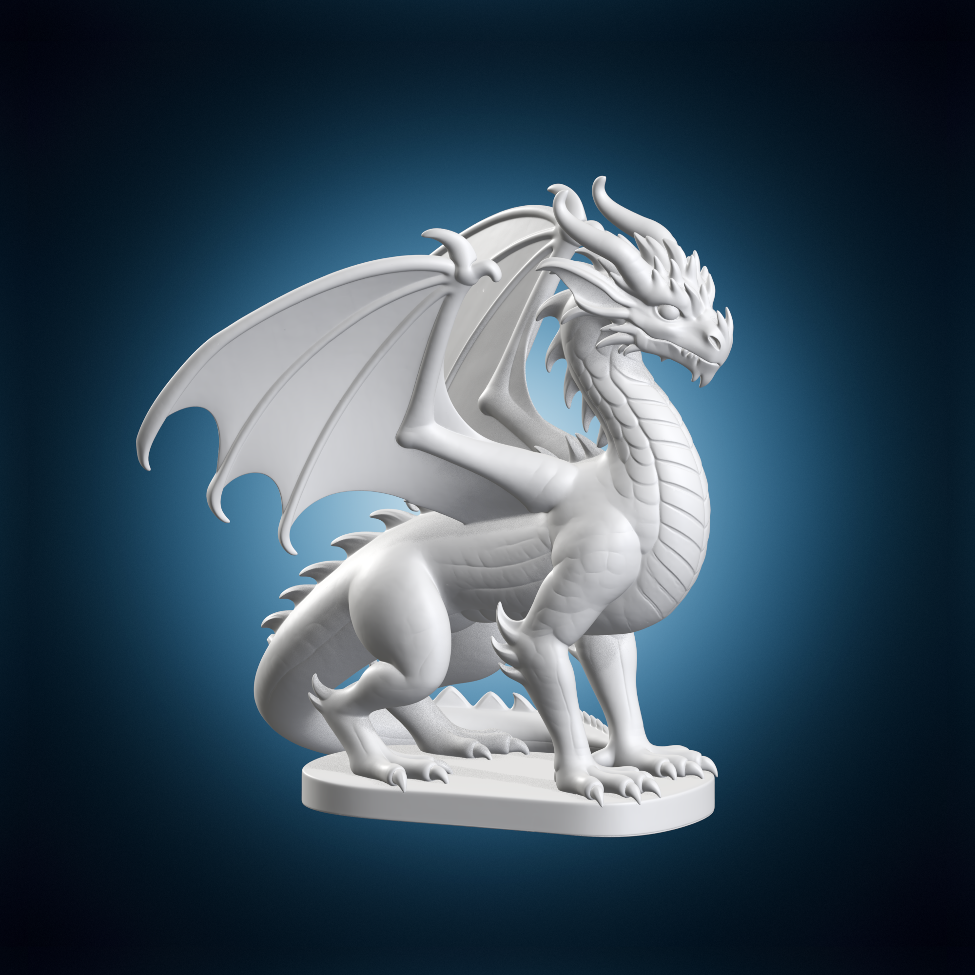 🐉 Dragon Statue 3D Print Model STL File・ 3D File for 3D printing・Cults