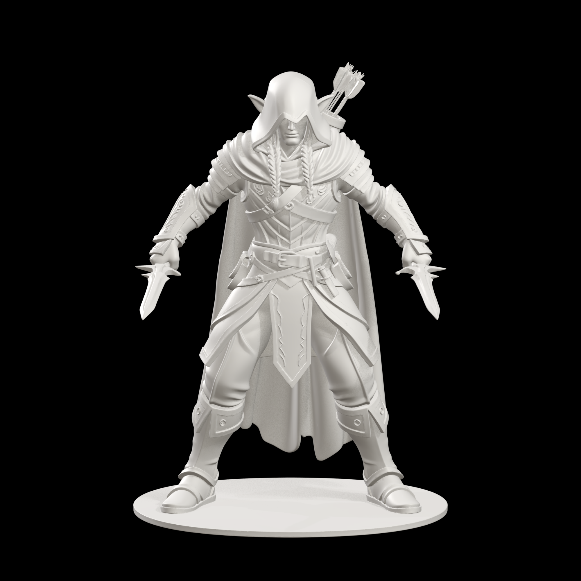 🧝 Asesino elfo Fantasía RPG Miniatura en la base de la celebración de ...