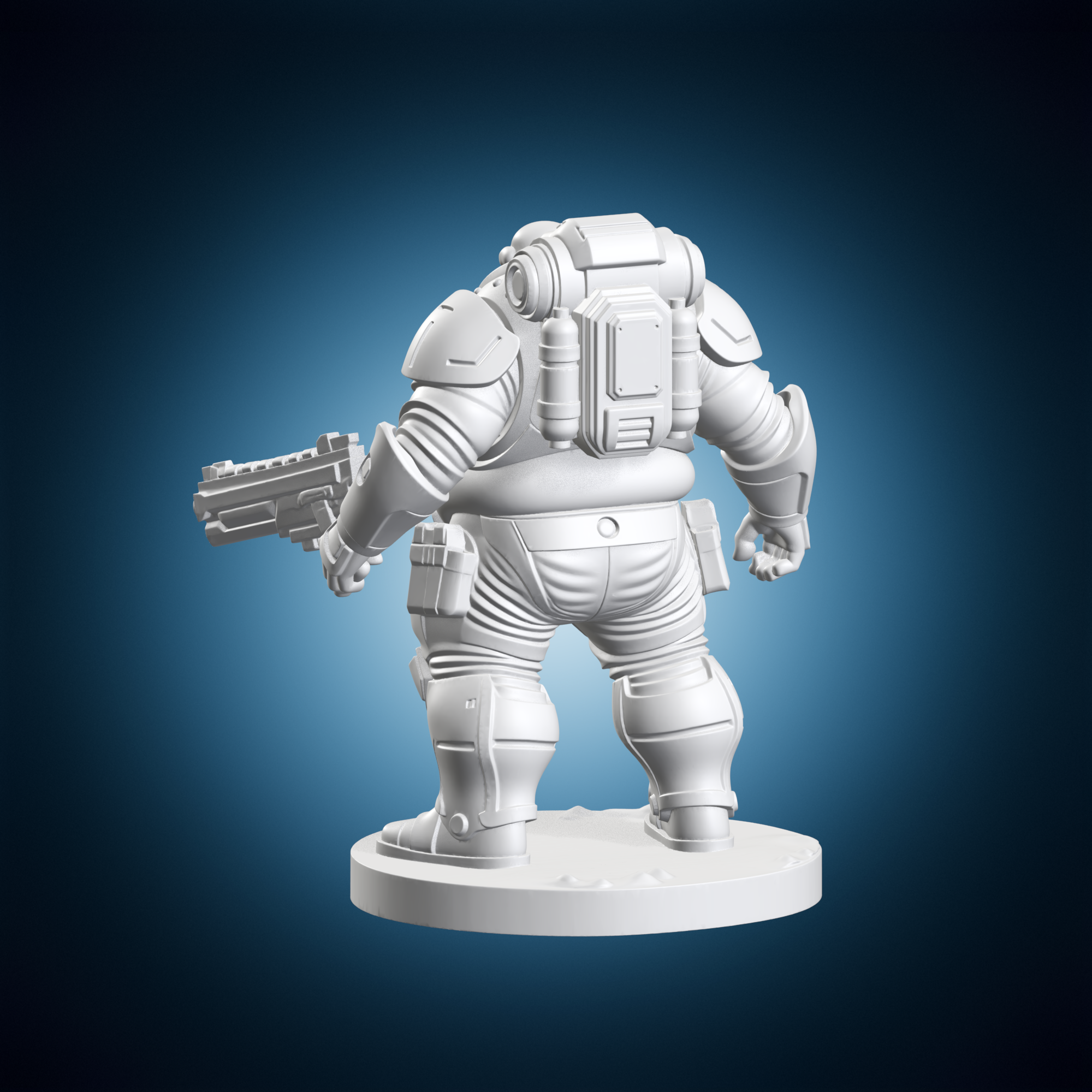 👽 Volus Alien Soldier With Pistol Mass Effect Sci-Fi Miniature・ 3D File ...