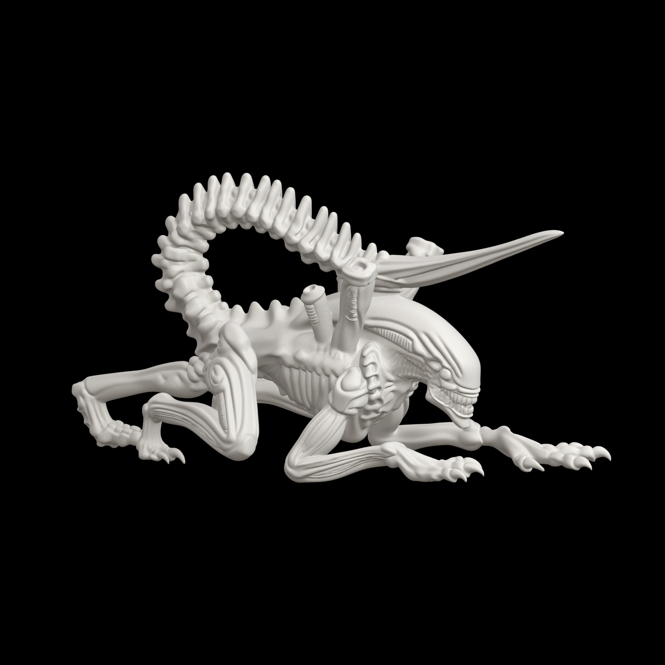 👽 Außerirdischer Xenomorph・ 3D Datei für 3D-Druck・Cults