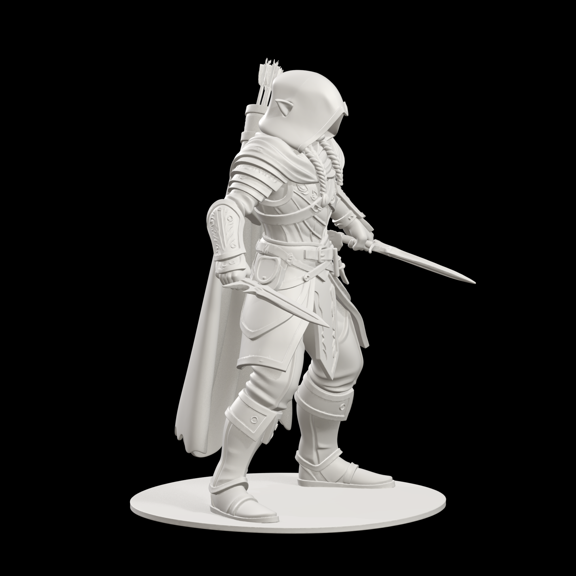 🧝 Asesino elfo Fantasía RPG Miniatura en la base de la celebración de ...