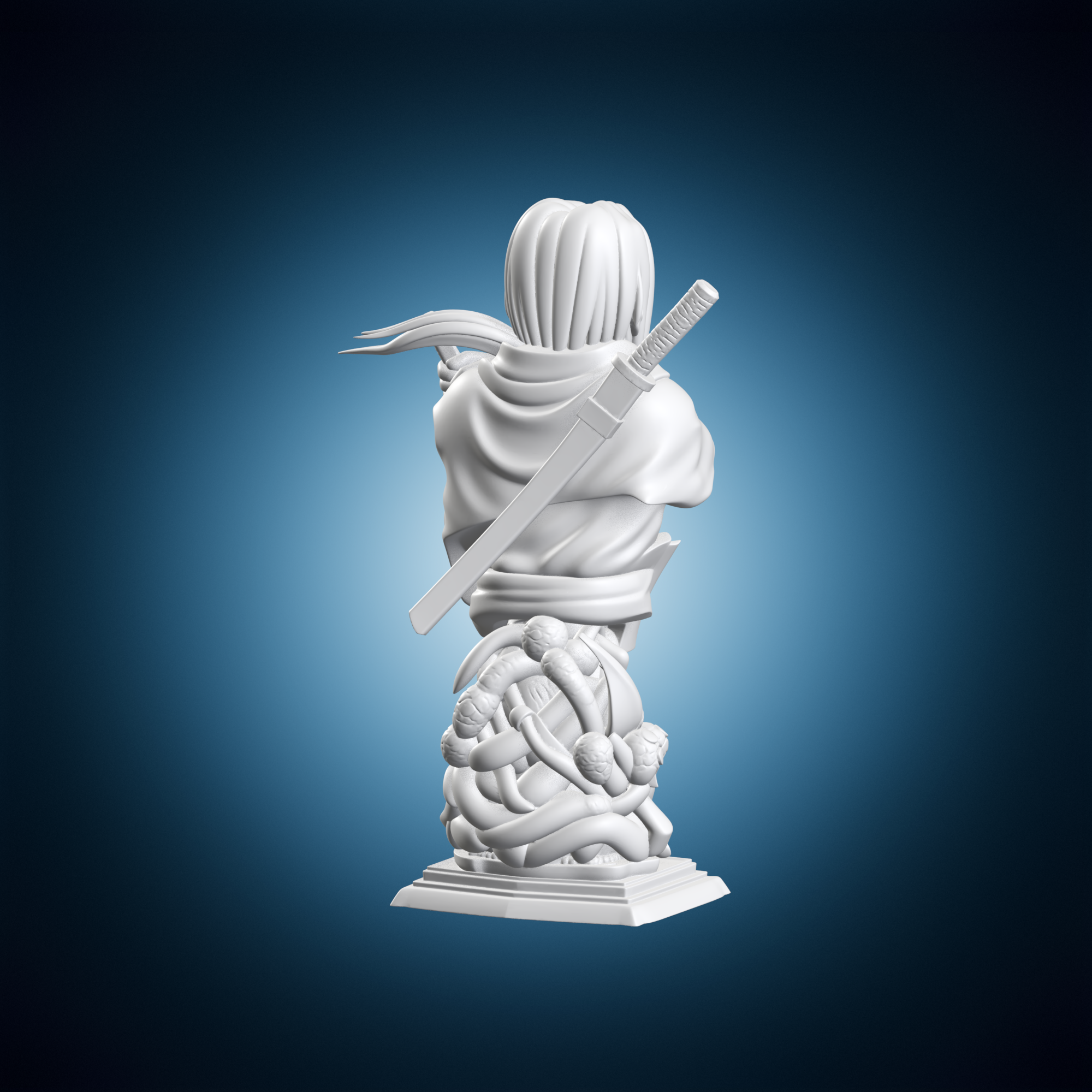 👤 Itachi Uchiha Anime Bust Statue・ 3D File for 3D printing・Cults