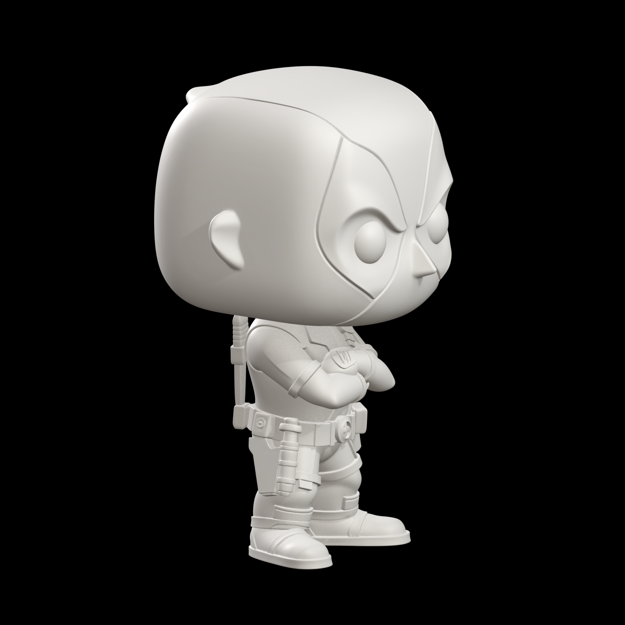 🦸 Deadpool Marvel Comics Funko Style Figure・ 3D File for 3D printing・Cults