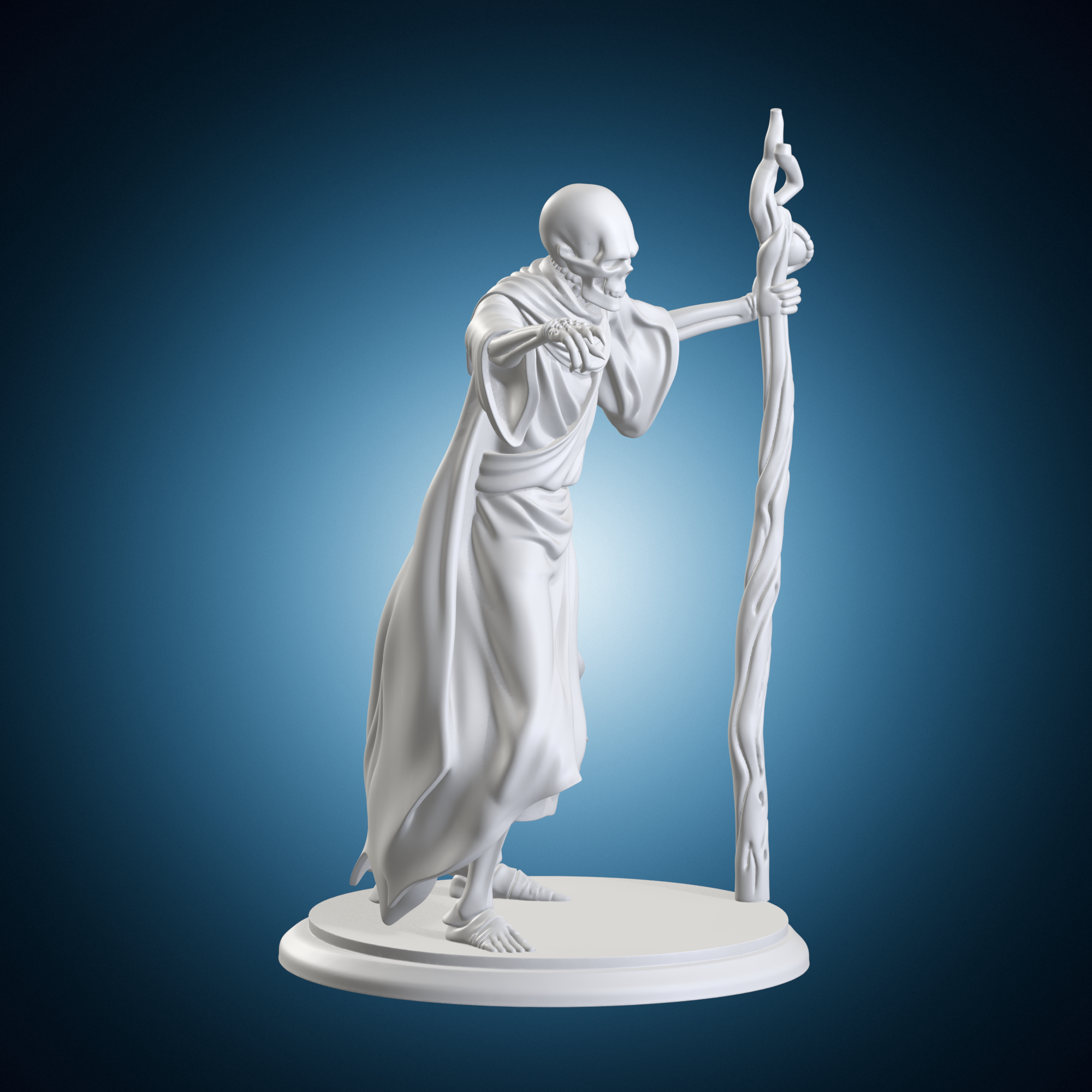 💀 Skeleton Necromancer Fantasy RPG Model・ 3D File for 3D printing・Cults